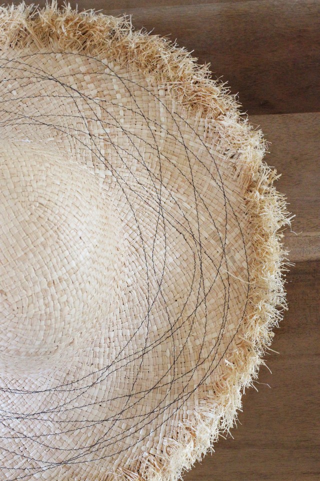 DIY Fringed Raffia Hat With Lola Hats – Honestly WTF