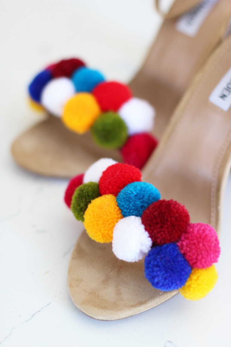 DIY Pom Pom Shoes – Honestly WTF