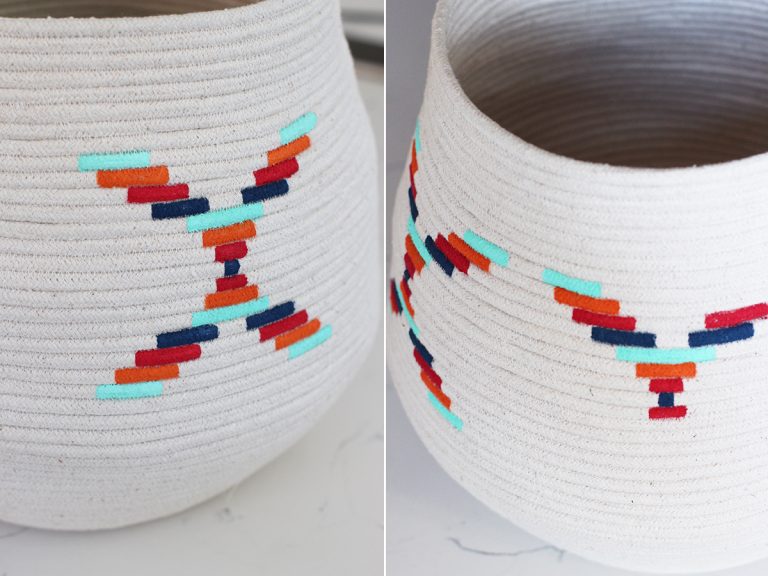DIY Painted Rope Basket – Honestly WTF
