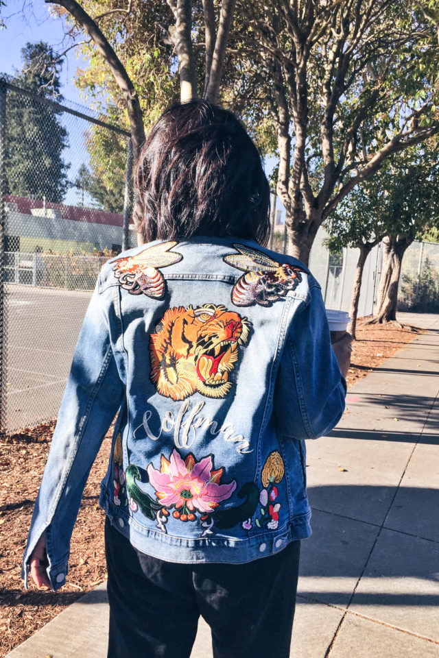 DIY Embroidered Patch Denim Jacket – Honestly WTF