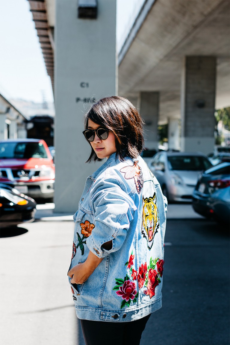 DIY Embroidered Patch Denim Jacket – Honestly WTF