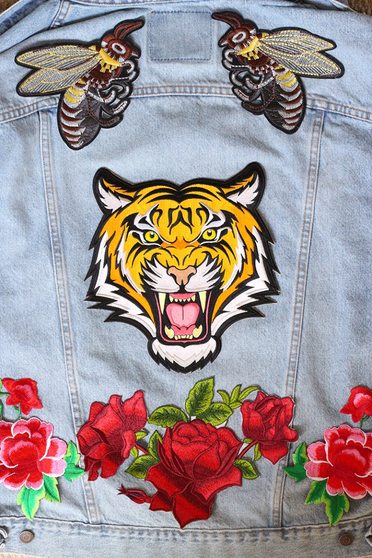 DIY Embroidered Patch Denim Jacket – Honestly WTF