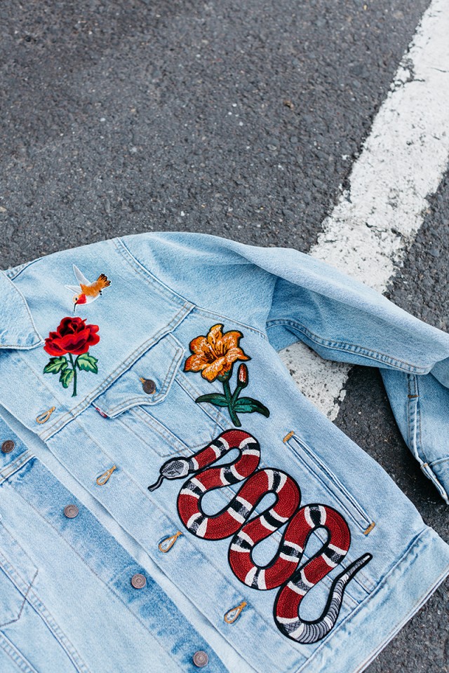 DIY Embroidered Patch Denim Jacket – Honestly WTF