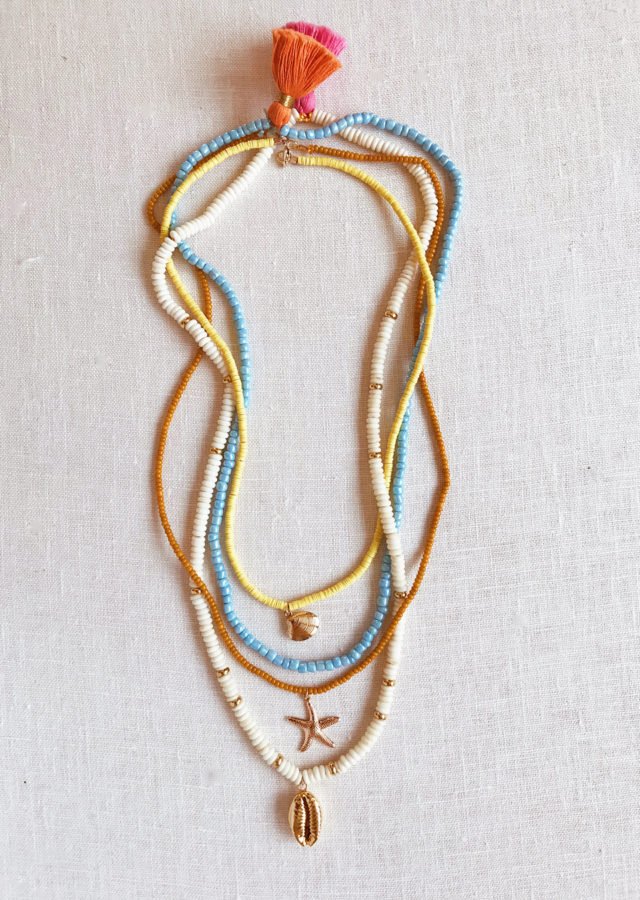 DIY Beaded Shell Necklaces – Honestly WTF