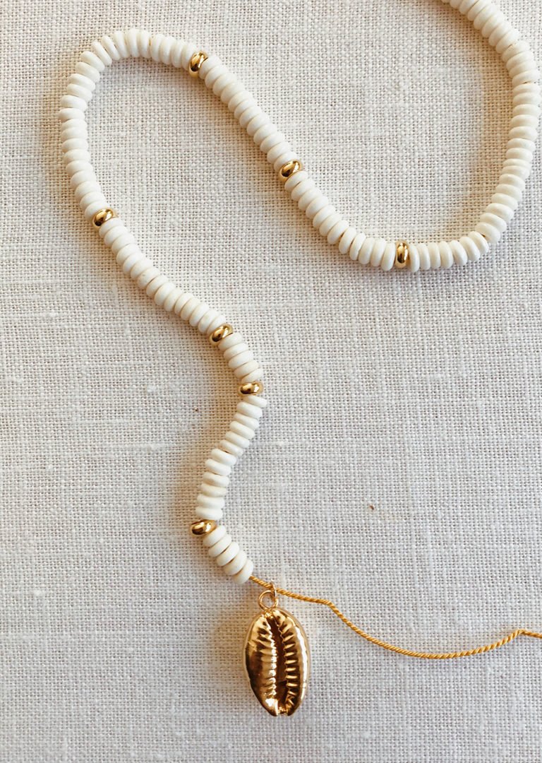 DIY Beaded Shell Necklaces – Honestly WTF