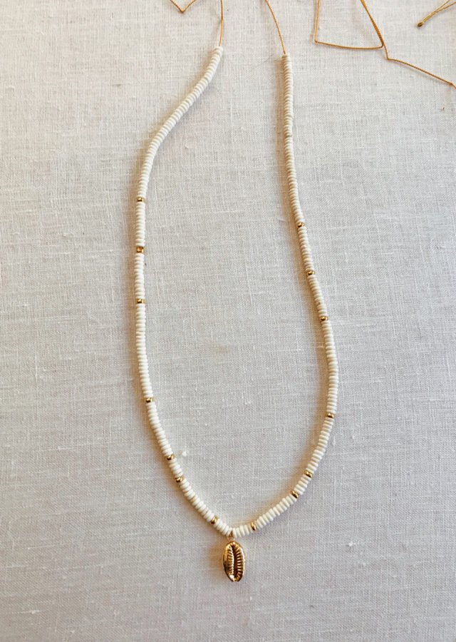 DIY Beaded Shell Necklaces – Honestly WTF