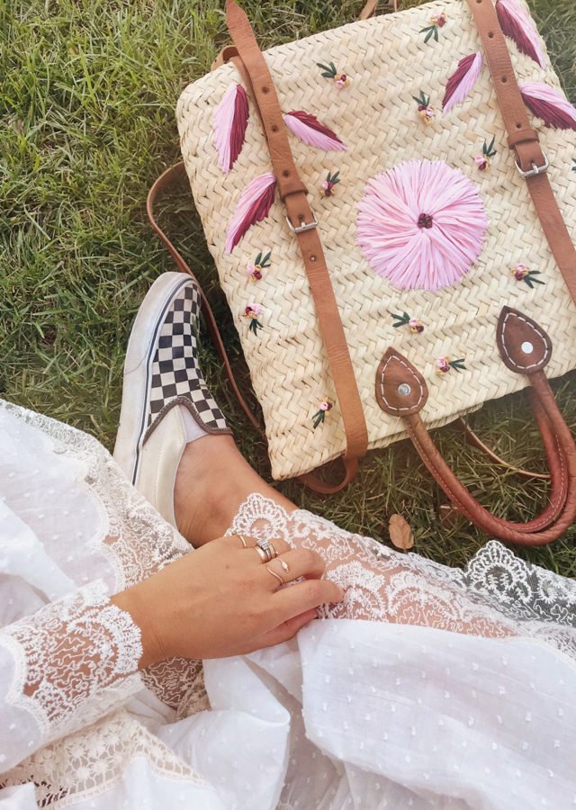 DIY Embroidered Straw Bag – Honestly WTF
