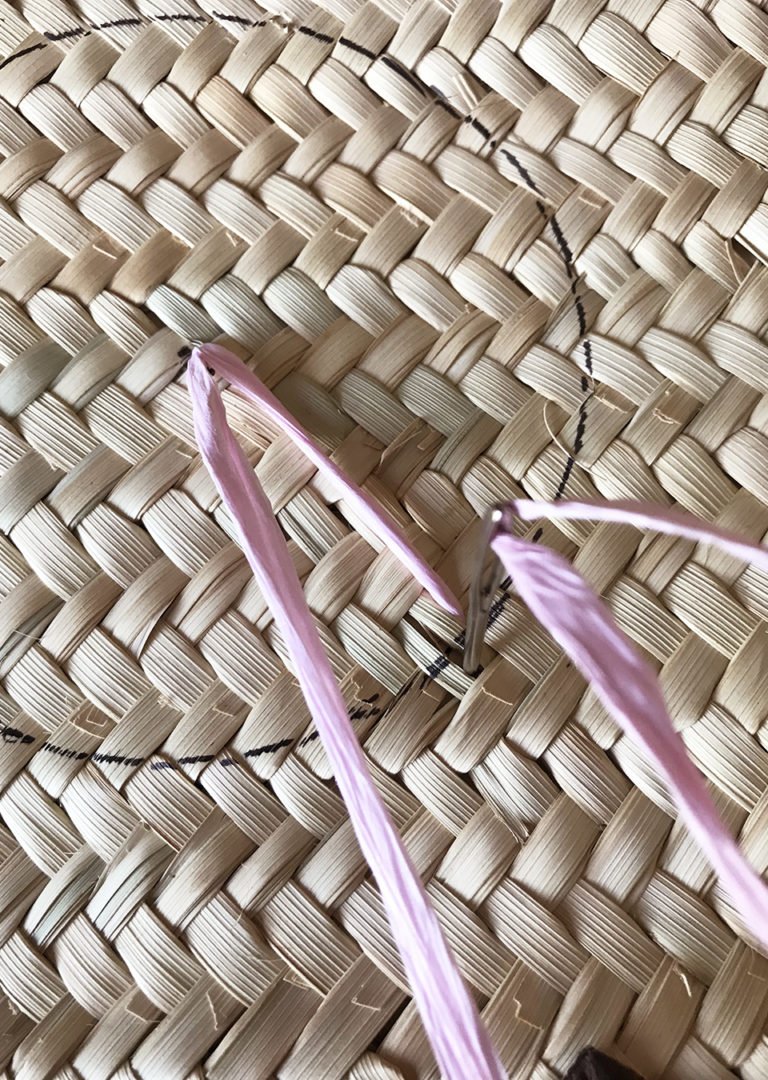 DIY Embroidered Straw Bag – Honestly WTF