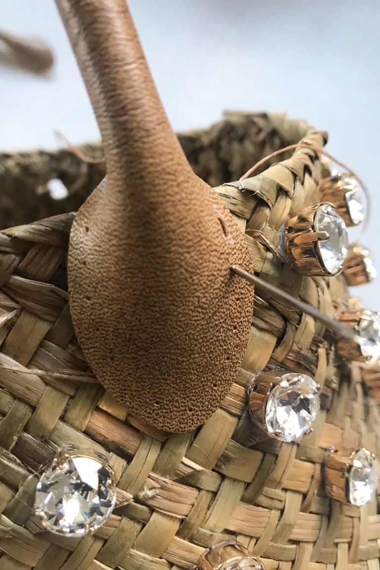 DIY Crystal Studded Straw Bag – Honestly WTF