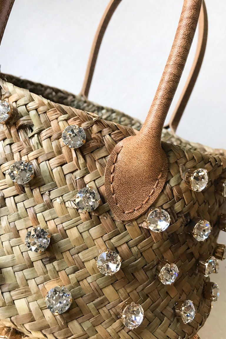 DIY Crystal Studded Straw Bag – Honestly WTF