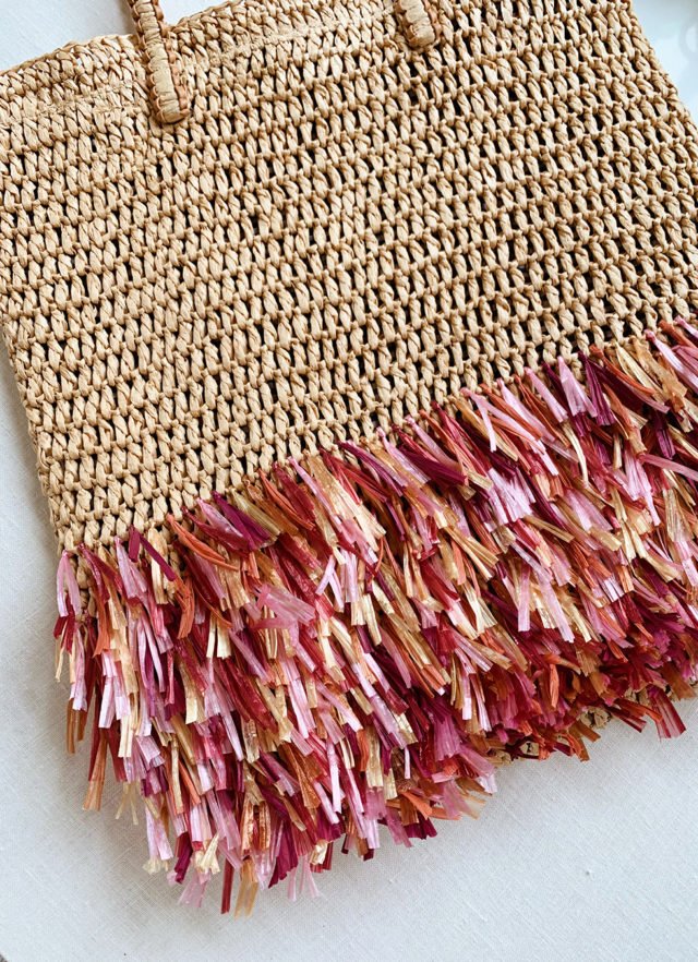 DIY Raffia Fringe Straw Bag – Honestly WTF