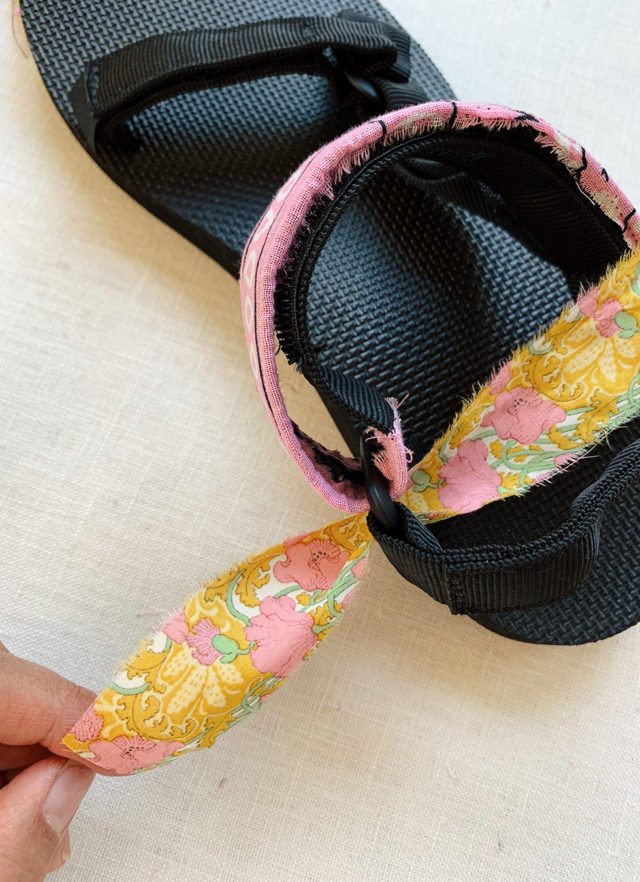 DIY Fabric Wrapped Teva Sandals – Honestly WTF