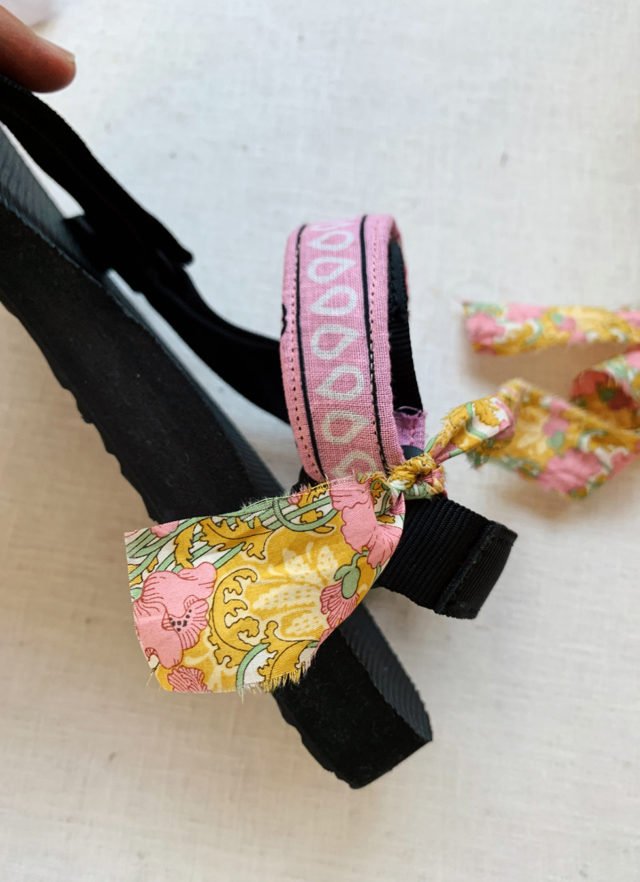 DIY Fabric Wrapped Teva Sandals – Honestly WTF