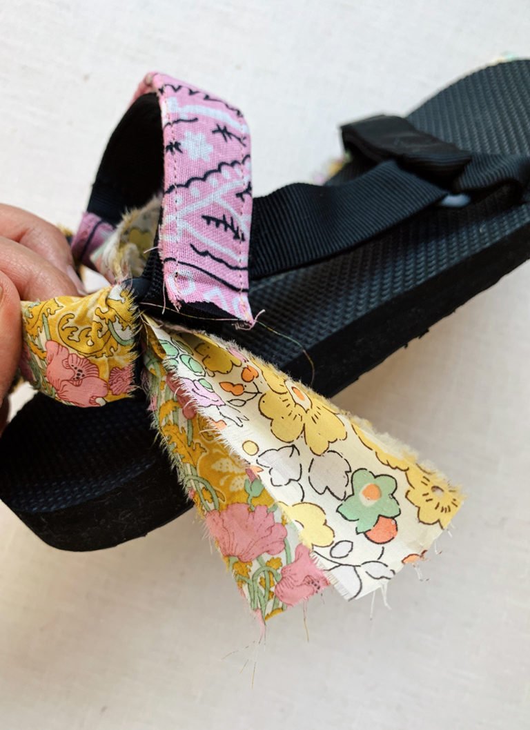 DIY Fabric Wrapped Teva Sandals – Honestly WTF