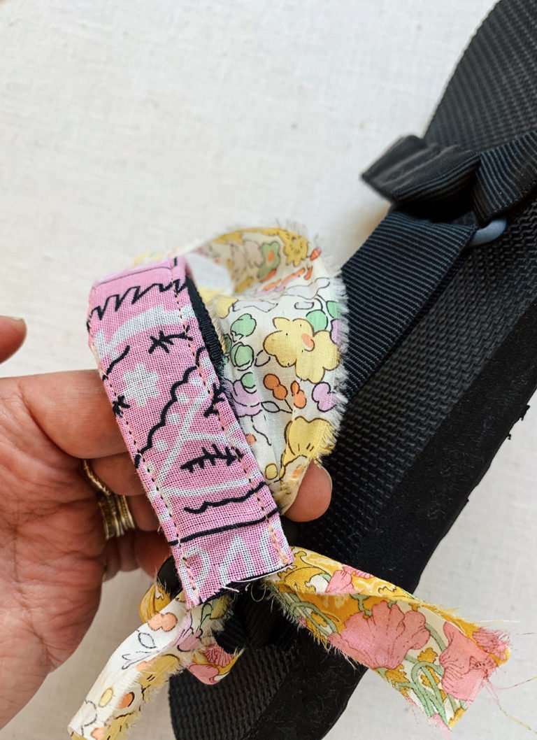 DIY Fabric Wrapped Teva Sandals – Honestly WTF
