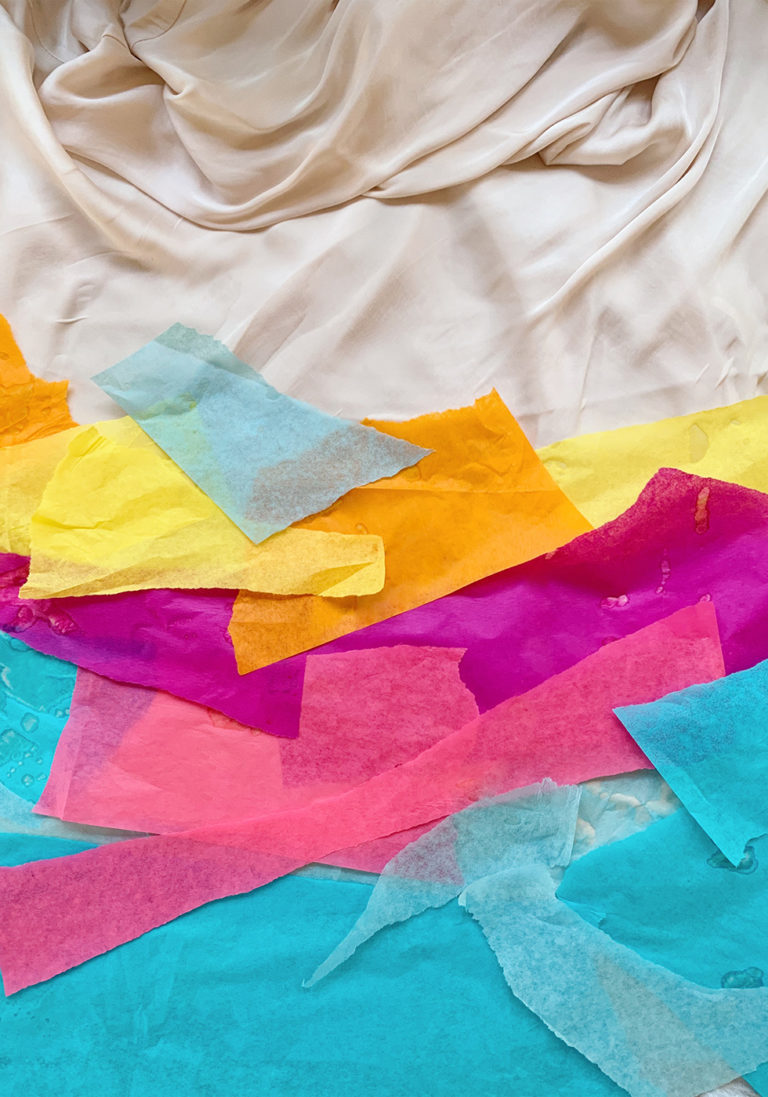 DIY Tissue Paper Tie Dyeing – Honestly WTF