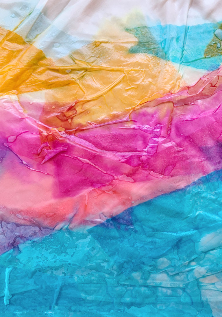 DIY Tissue Paper Tie Dyeing – Honestly WTF