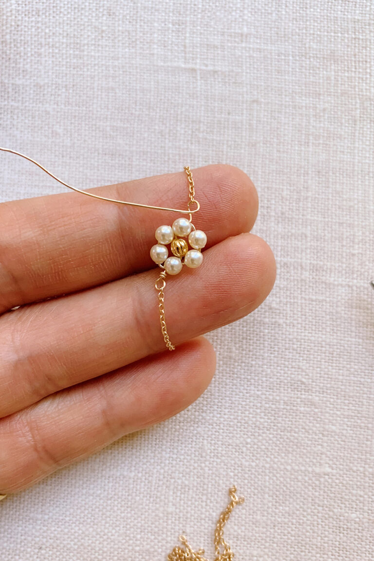 DIY Pearl Daisy Chain Necklace – Honestly WTF